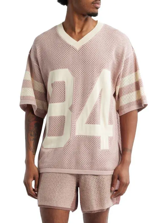 DIET STARTS MONDAY Knit Mesh Jersey - Mauve