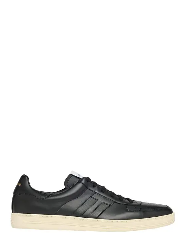 TOM FORD Radcliffe Leather Low-top Sneakers - Black/cream