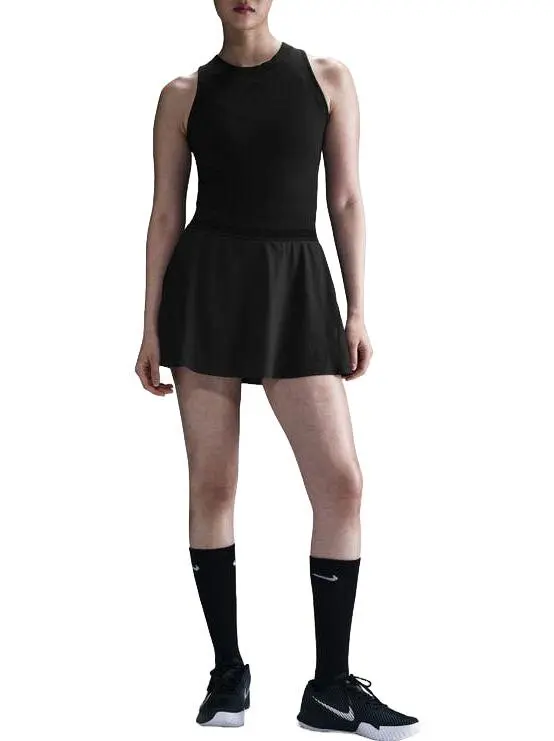 Nike Court Ace Advantage Dri-fit High Waist Tennis Skirt - 010 Black/black