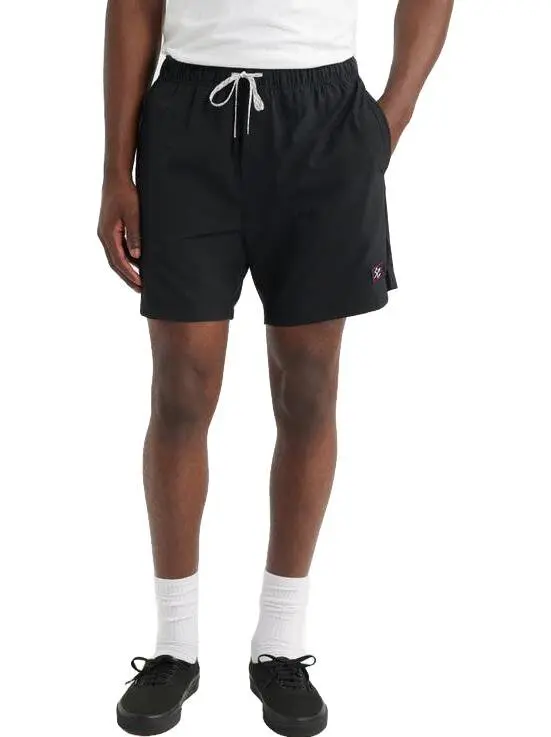 DARK SEAS Stretch Drawstring Shorts - Black