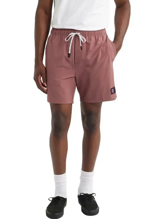 DARK SEAS Stretch Drawstring Shorts - Mauve