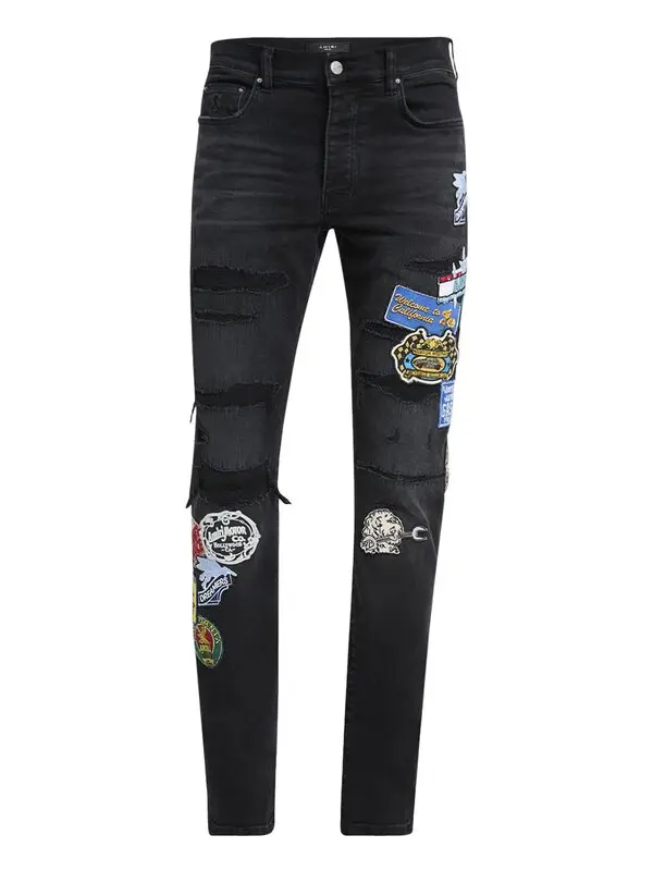 Shop Black Amiri Jeans: Skinny Cut Glam Jeans To Up Your Style
