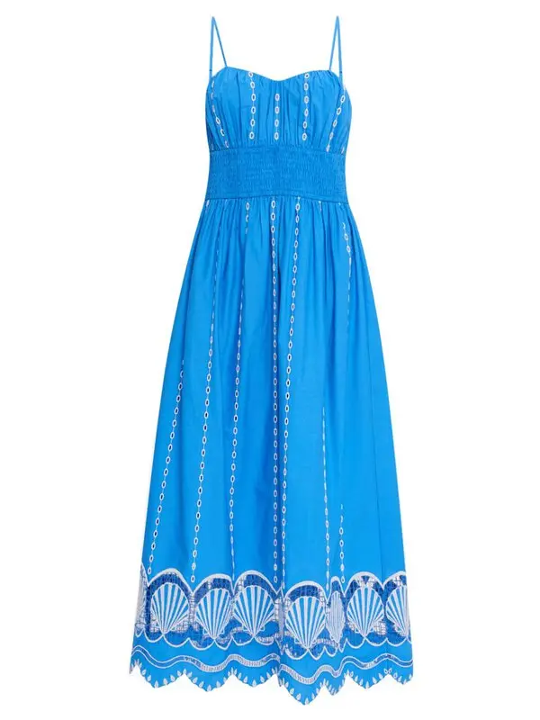 Rails Murano Embroidered Midi Dress - French Blue