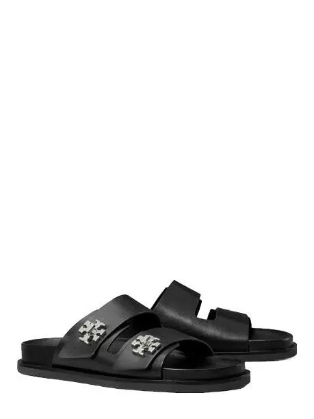 Tory Burch T Lock Sport Slide Sandal - Perfect Black