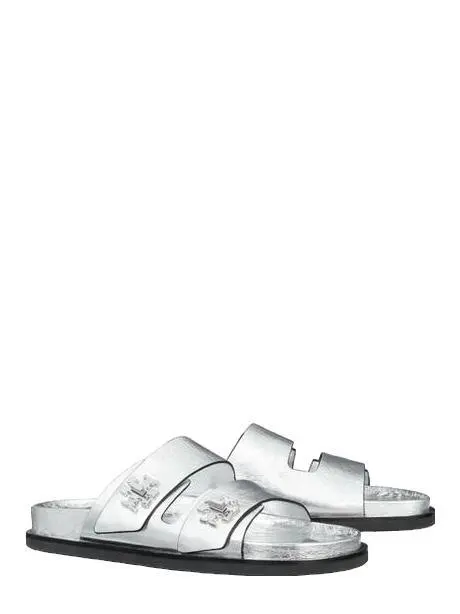 Tory Burch T Lock Sport Slide Sandal - Silver