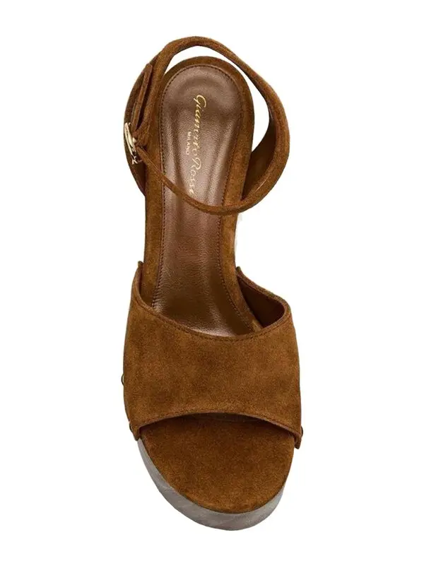 GIANVITO ROSSI Suede Platform Sandals - Texas