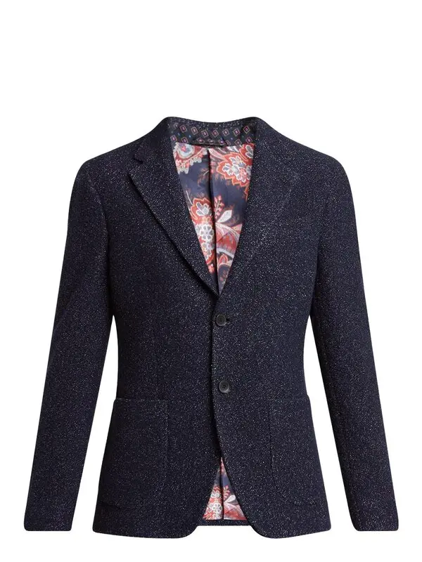 Etro Cashmere Boucle Sport Coat - Marine