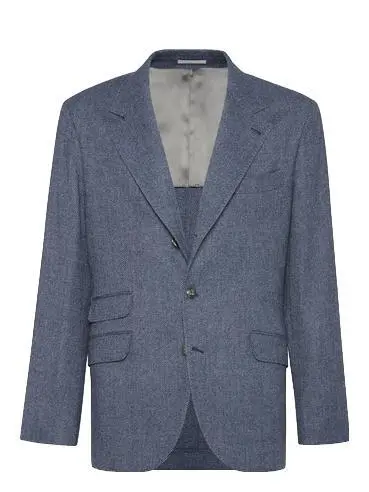 Brunello Cucinelli Deconstructed Cavallo Blazer - Denim