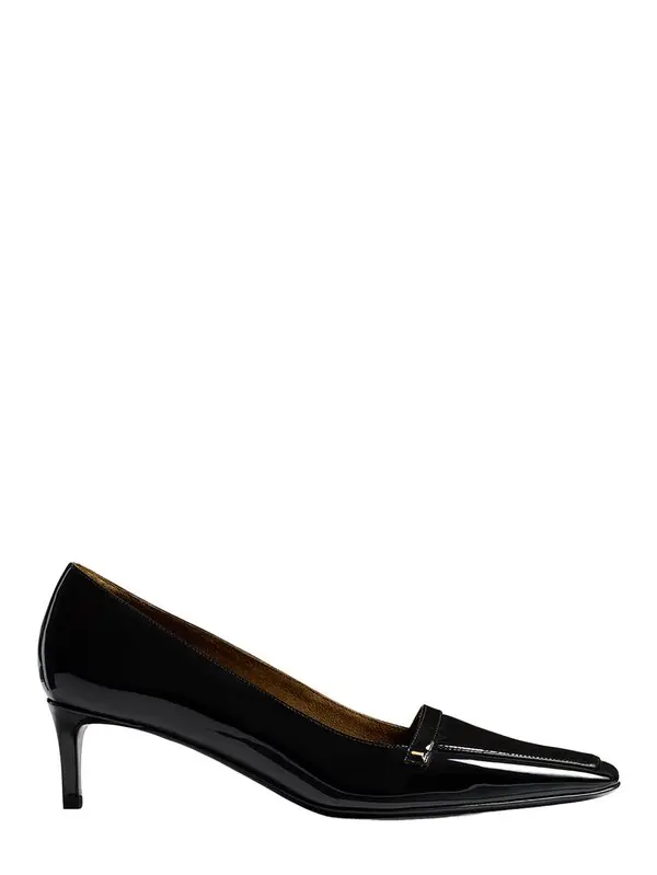 Khaite Celia Patent Leather Pumps - 200 Black