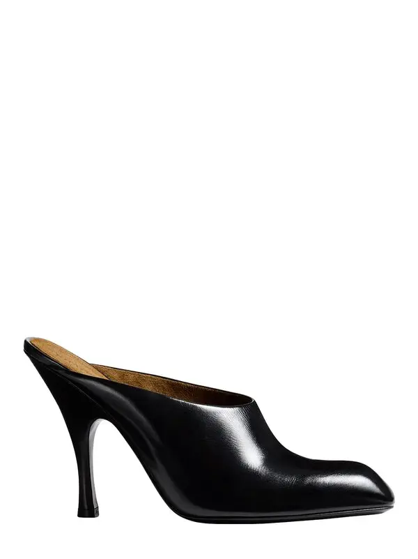 Khaite Colt Calfskin Stiletto Mules - Black