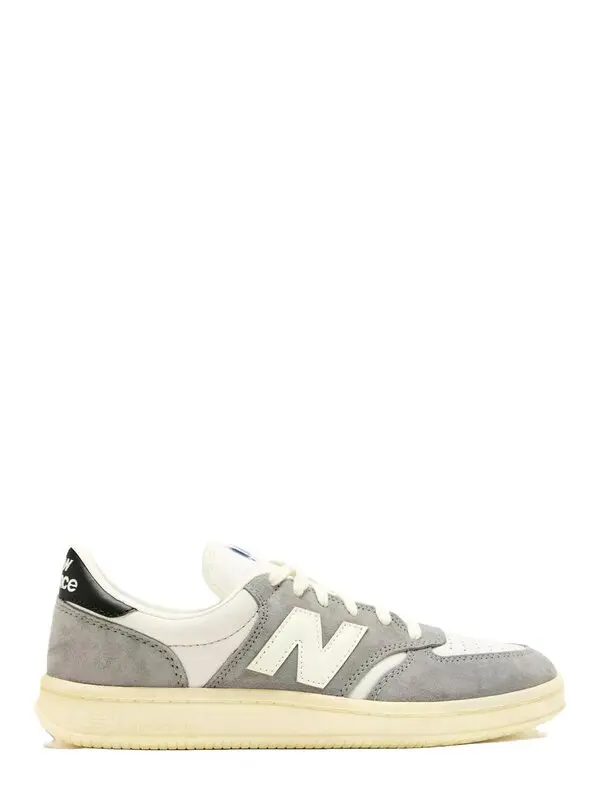 NEW BALANCE Suede Panelled Low-top Sneakers - Grey