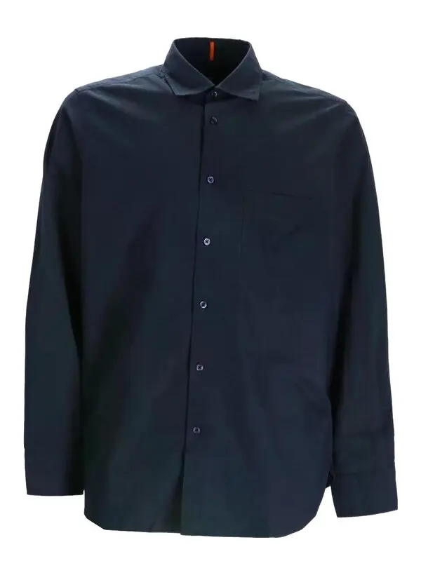 BOSS Cotton Long-sleeve Shirt - Blue