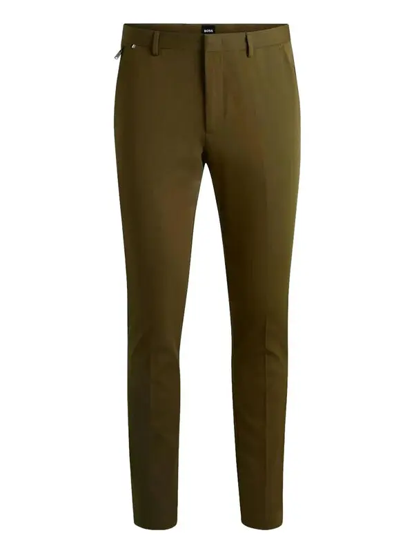 BOSS Slim-fit Chino Trousers - Green
