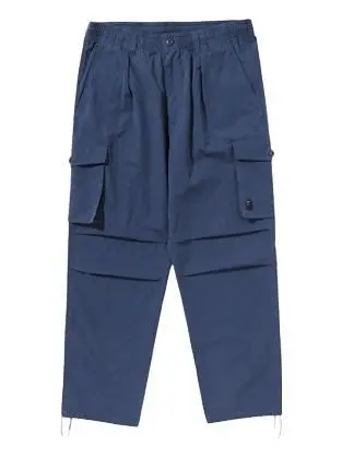BAPE Ripstop 6 Pocket Relaxed Fit Pants - Navy Blue