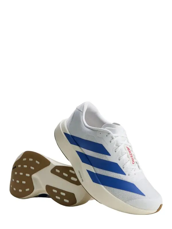 Adidas Adizero Evo Sl Shoes - Cloud White / Royal Blue / Pure Ruby