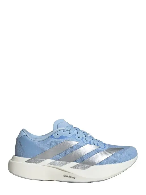 Adidas Adizero Evo Sl Shoes - Glow Blue / Silver Metallic / Cloud White