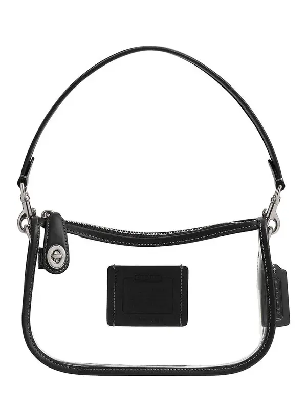 COACH Stadium Swinger Bag - Silver/black