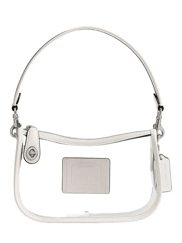 COACH Stadium Swinger Bag - Silver/chalk