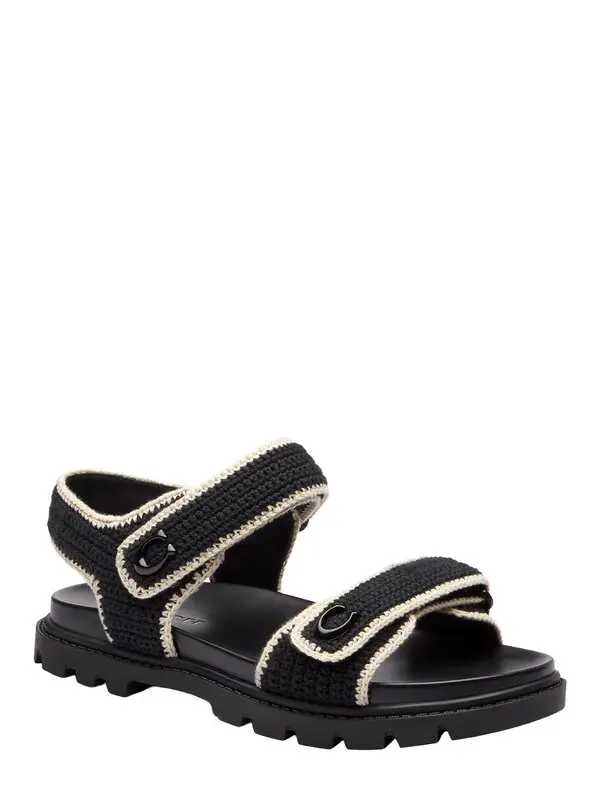 Coach Brynn Sandal - Black/chalk