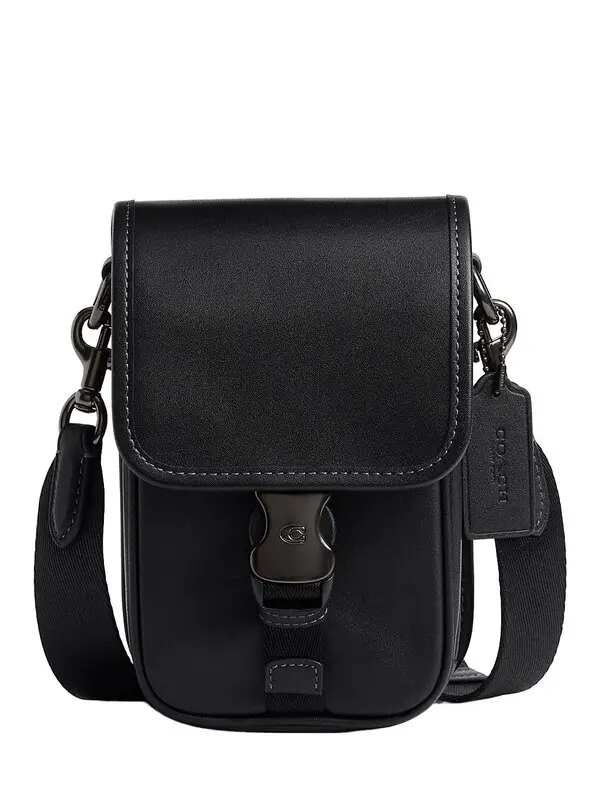 COACH League Phone Crossbody Bag - Black
