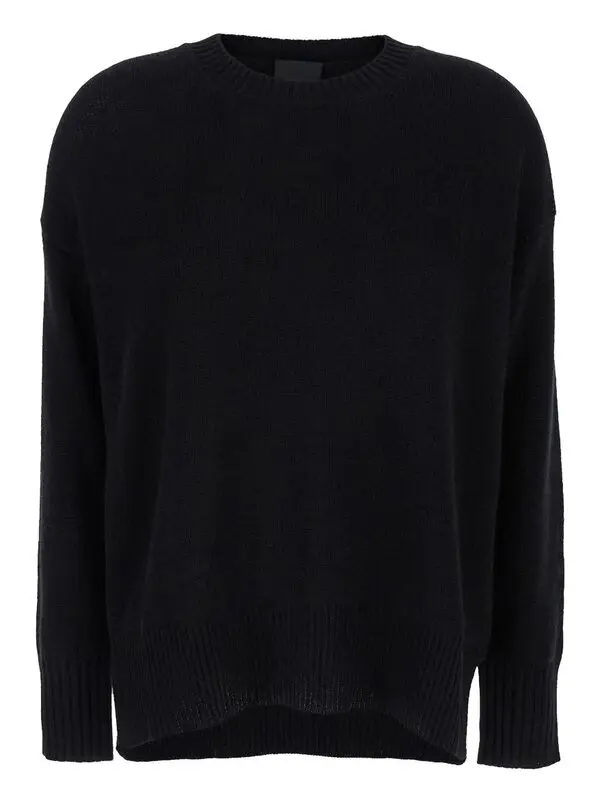 PLAIN Cashmere Crewneck Sweater - Black