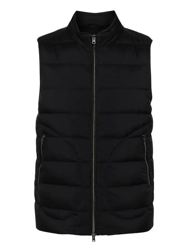 Herno Quilted Down-filled Waistcoat - Black
