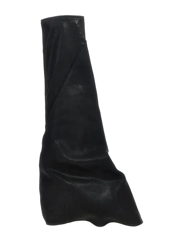 Rick Owens Fetish' Denim Boots - Black