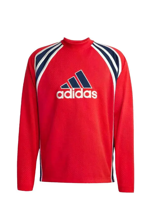 Adidas Mesh Long-sleeve T-shirt - Red