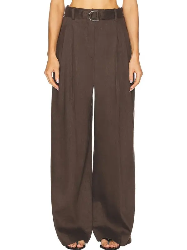 Helmut Lang Wide Leg Trouser - Espresso