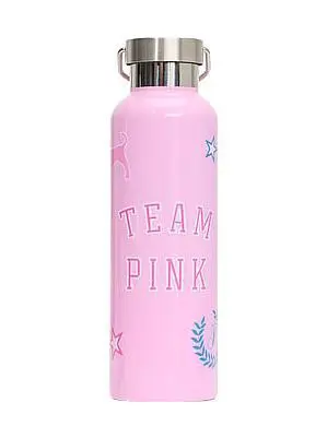 Pink Metal Water Bottle - Pink