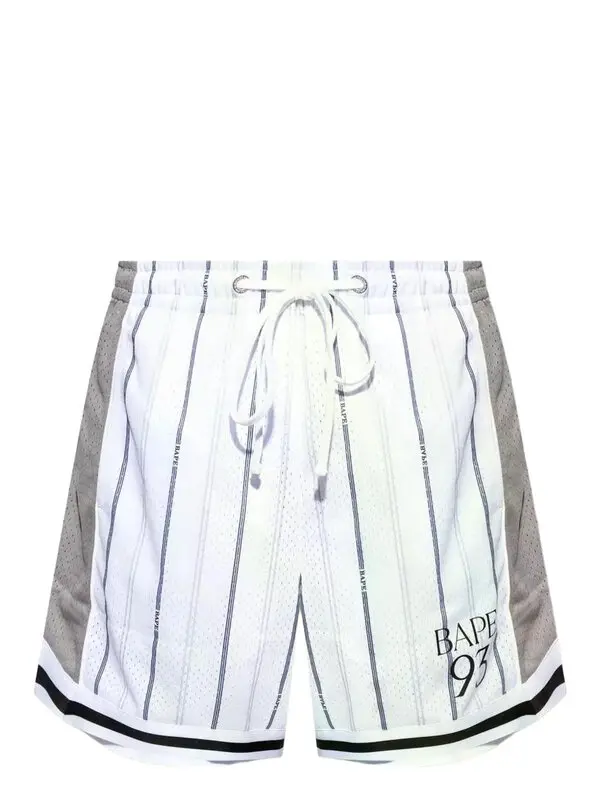 A BATHING APE® Pinstripe Shorts - White