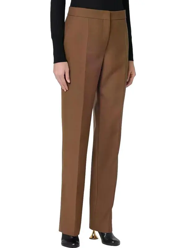 JIL SANDER Wool Trousers - Brown