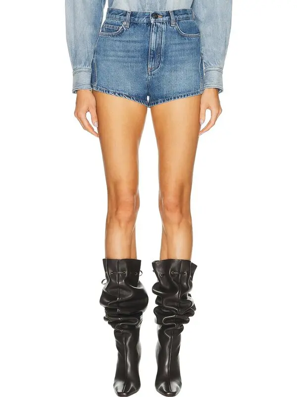 Givenchy Denim Mini Short - Medium Blue