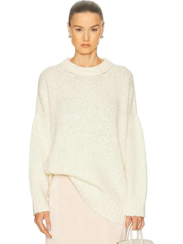 Jenni Kayne Foster Cotton Sweater - Cream
