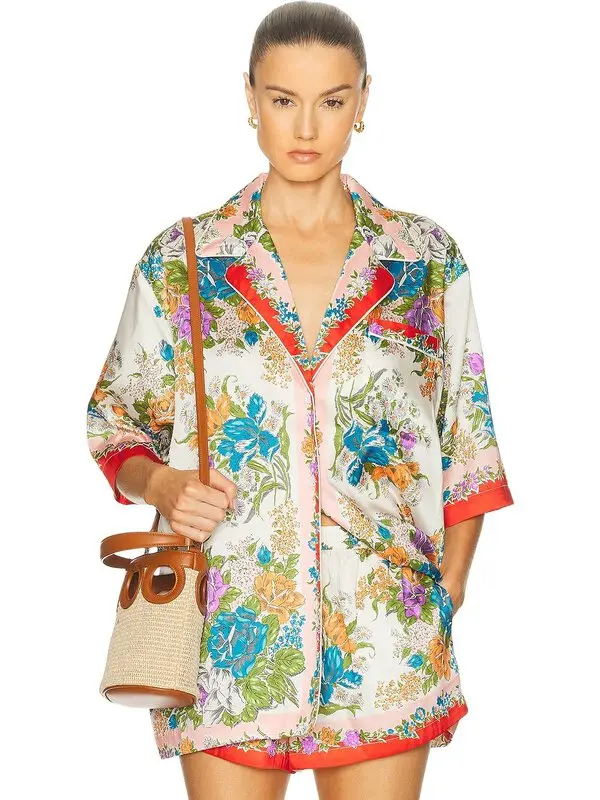 Ronny Kobo Rinaldi Top - Muneca Floral Scarf
