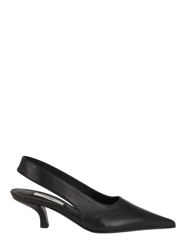 TOTEME Classic Leather Slingback - Black