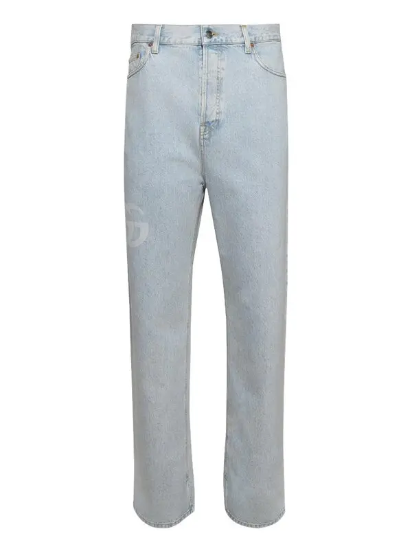 Gucci Baggy Fit Jeans - Blue