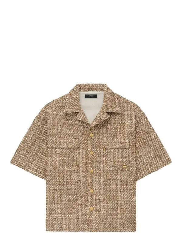 Amiri Boucle Camp Shirt Camel - Tan