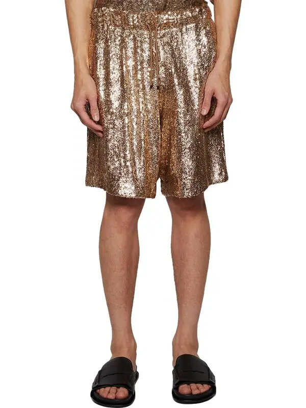 Dries Van Noten Piperi Shorts - Gold