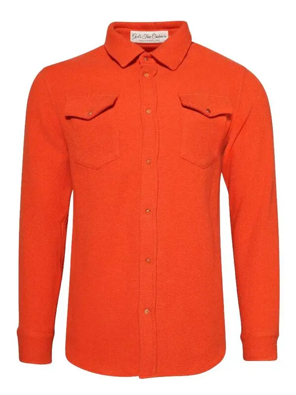 GOD'S TRUE CASHMERE Cashmere Shirt Fire - Red