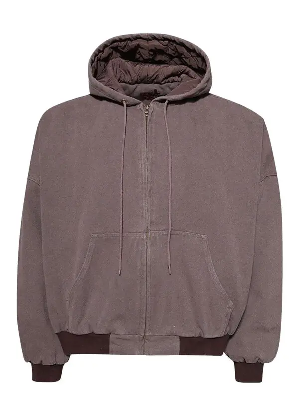 PRAYING Wide Cotton Jacket - Grey