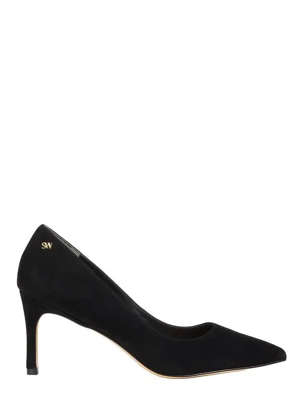 STUART WEITZMAN Leigh 75 Suede Pumps - Black
