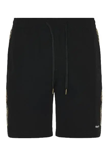 RHYTHM Leo Panel Beach Shorts - Black