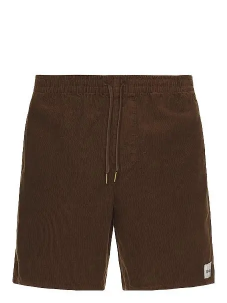 RHYTHM Classic Cord Jam Shorts - Chocolate