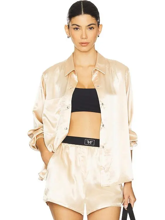 Heroine Sport Satin Shirt - Champagne