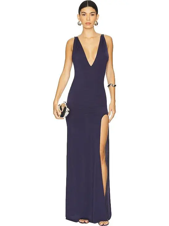 OW Thalia Maxi Dress - Navy