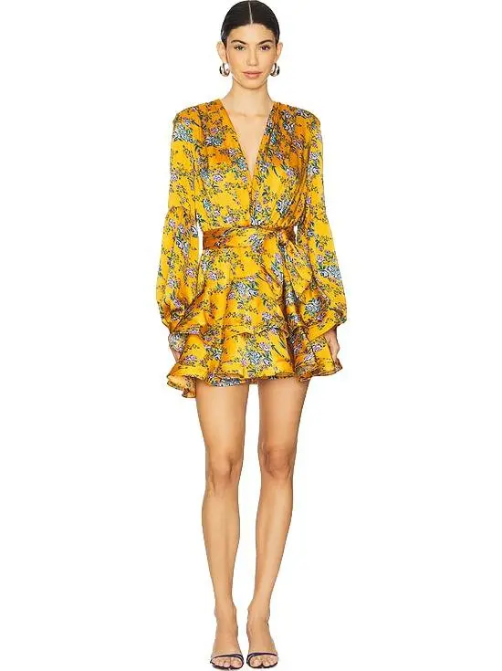 BRONX AND BRONCO Bedouin Hanna Mini Dress - Yellow Multi