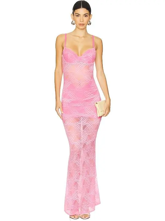 OW X Flora Maxi Dress - Pink