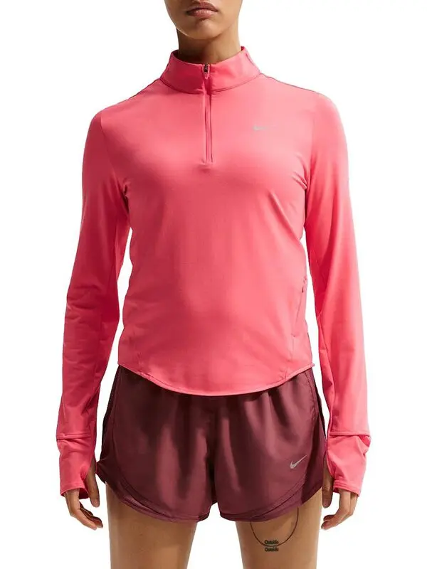 Nike Swift Dri-fit Uv Half Zip Running Top - 897 Sea Coral
