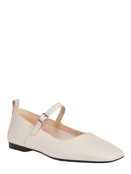 VAGABOND SHOEMAKERS Delia Mary Jane Flat - Off White Patent
